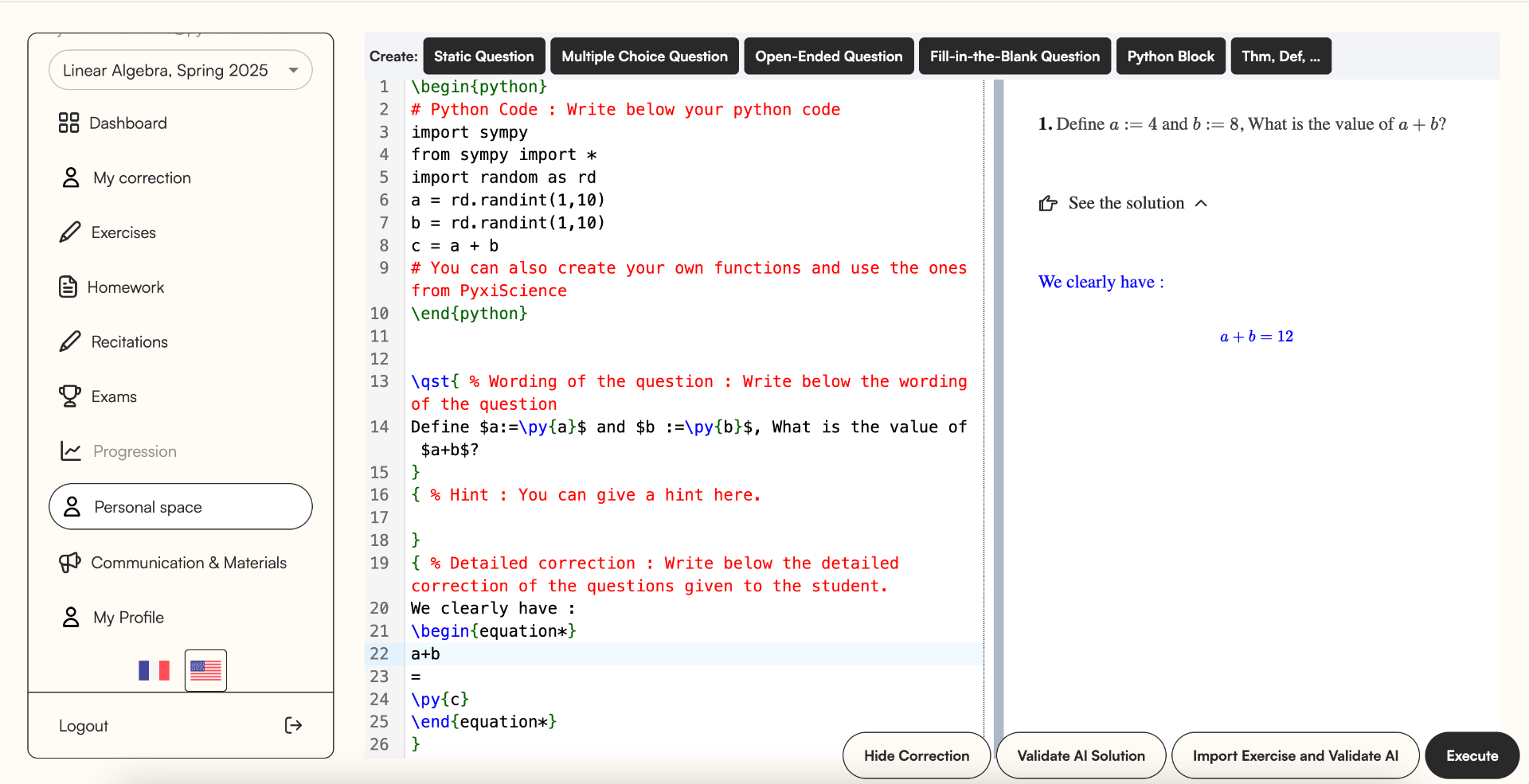 PyxiScience - Mathematics Learning Platform