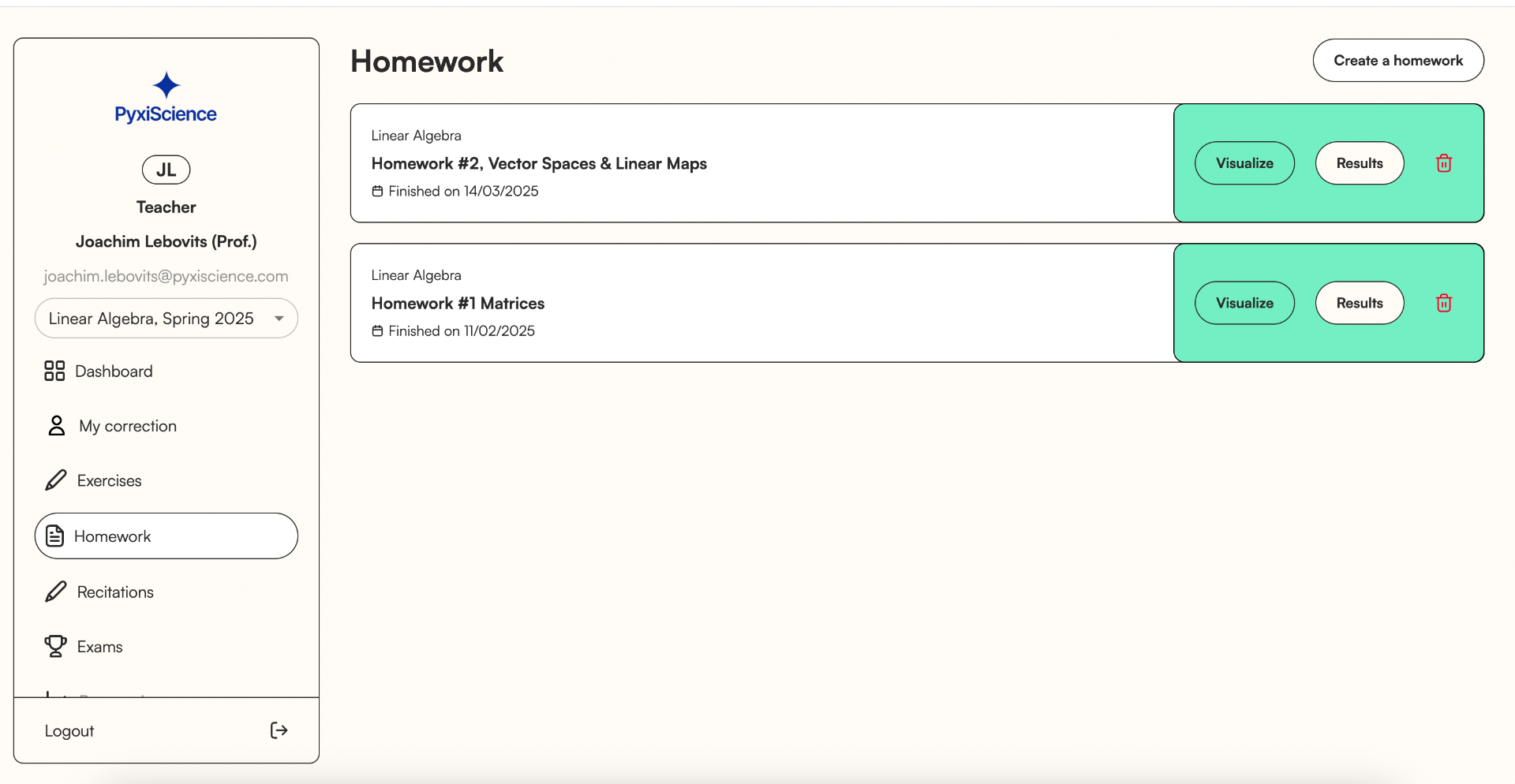 PyxiScience - Mathematics Learning Platform