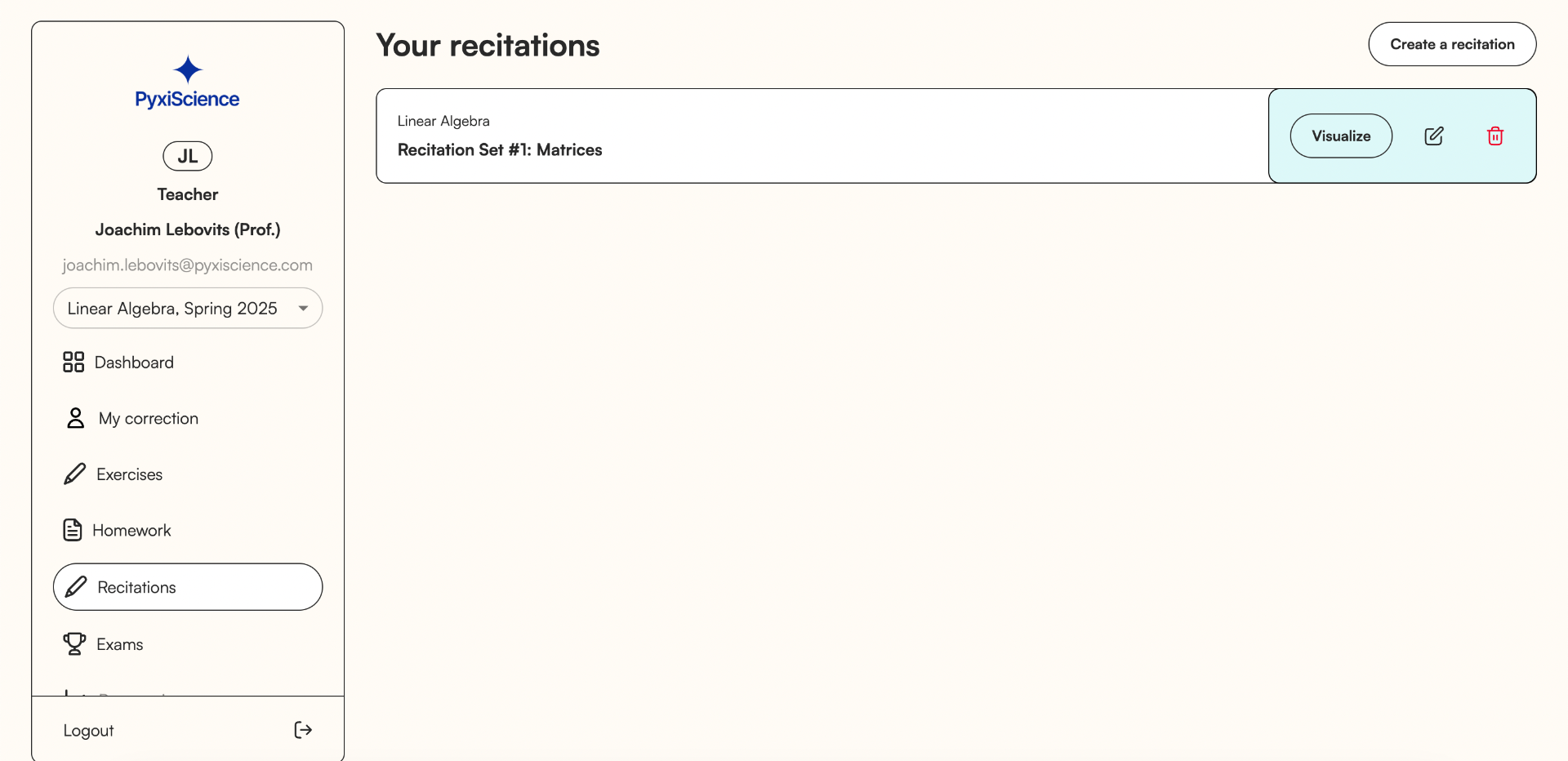 PyxiScience - Mathematics Learning Platform